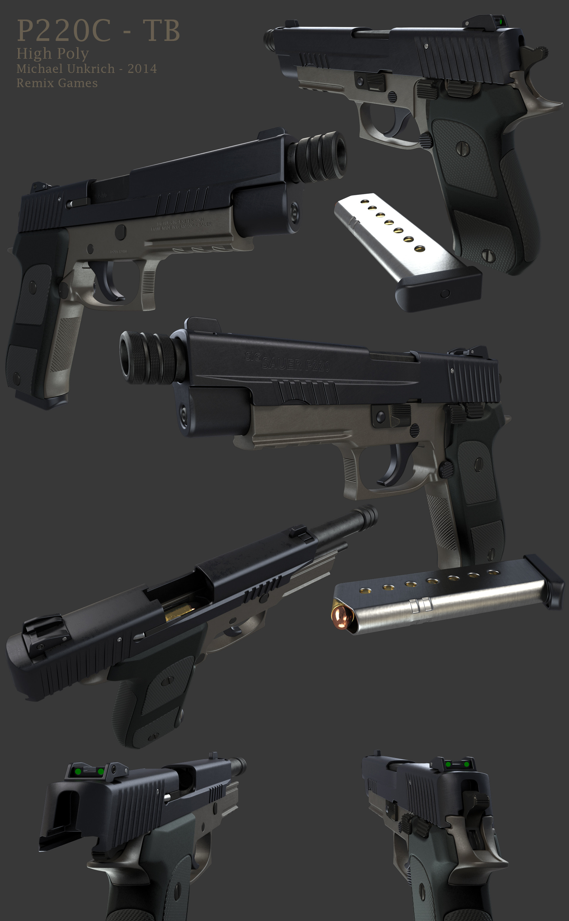 3D Gun Development | Gun Modeling - Ideas and Pixels