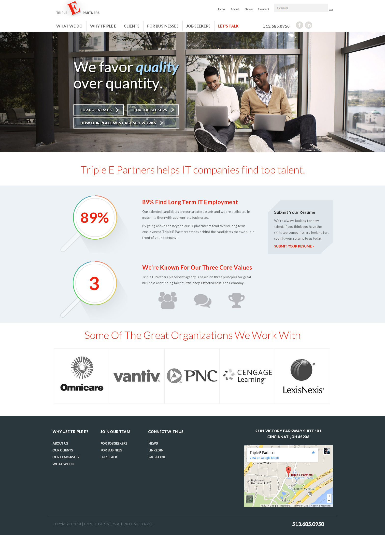 Triple E Partners Website - Ideas and Pixels
